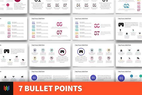 7 Bullet Points PowerPoint Template Best PowerPoint Template 2021