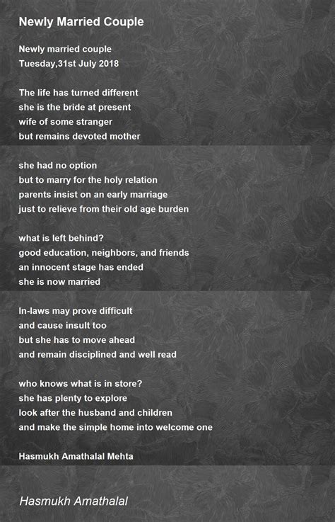 Poem For Newly Married Couple Wedding Ts For Newlyweds Marriage