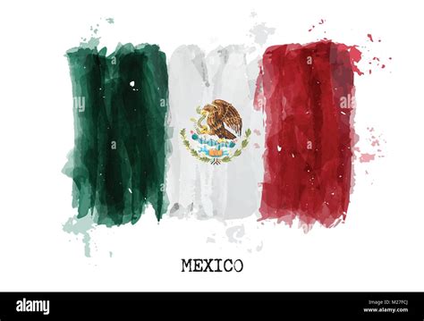 Flag Of Mexico Stock Vector Images Alamy