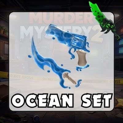 Roblox Murder Mystery 2 Mm2 Ocean Set Ancient Godly Knives And