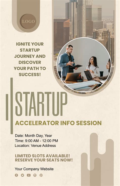 Free Startup Poster Templates Editable And Printable