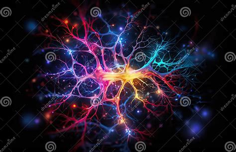 Neurons Neural Networks And Synapses As Brain Structures Stock