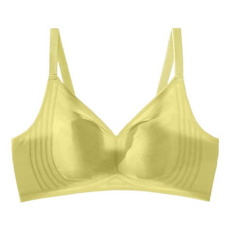 Vbarhmqrt Womens Bras No Underwire Full Support Comfortable Sexy Jelly Stripe Traceless