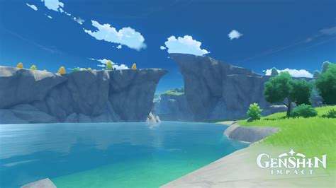 Two Cliffs Almost Touching Scenery Genshin Impact Hoyolab