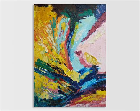 Large Abstract Painting Abstract Erotic Art Impasto Oil Art Etsy