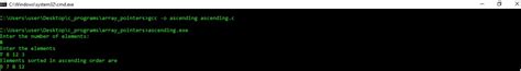 c program to sort the elements of an array in ascending order codedost