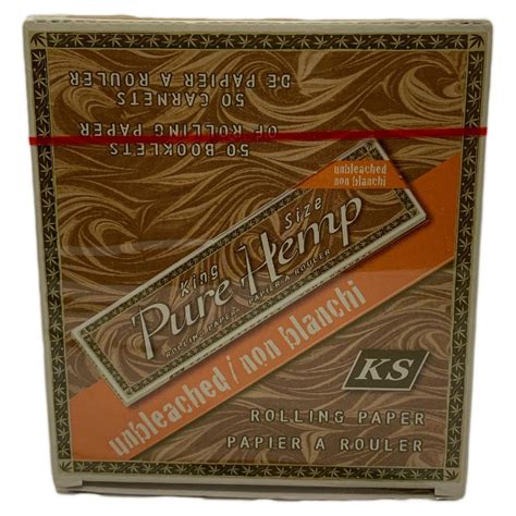 Pure Hemp King Size Unbleached 50 Ct Box Austin Wholesale Supply