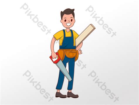Drawing Labor Day Lumberjack Character Illustration Png Images Psd