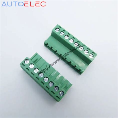 50pcs 5 08mm Pitch 10 Pins Male Female Pins PCB Electrical Screw
