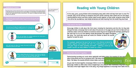 Eyfs Classroom Volunteers Guidance For Supporting Reading Activities