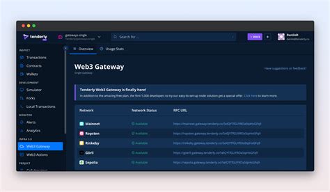 getting started with tenderly web3 gateway