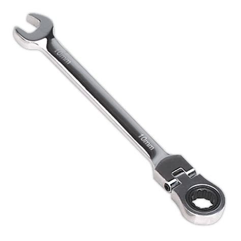 Flexi Head Ratchet Combination Spanner 10mm Huttie