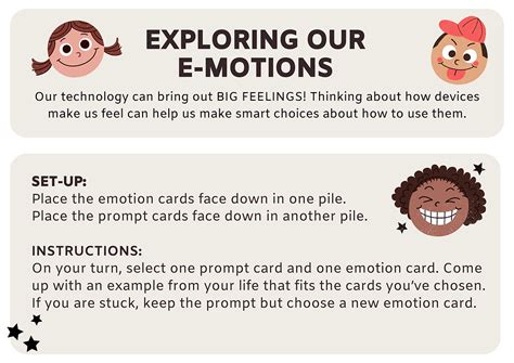 Exploring Our E Motions Card Game Teach Digcit
