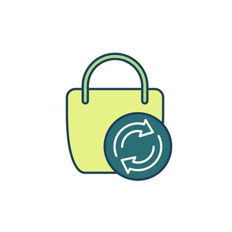 Return Policy Icon With A Bag Return A Purchase Vector Art At Vecteezy