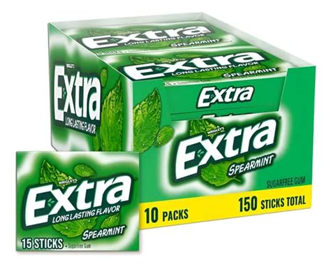 Chicles Extra Spearmint 10 Unidades X 15 Sticks Solo Envío Mercadolibre