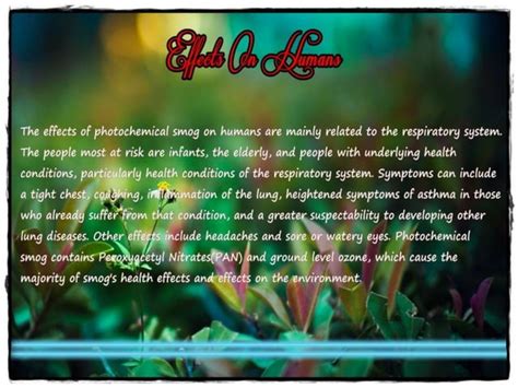 Photochemical Smog Ppt
