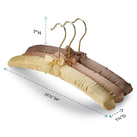 Padded Hangers Set Of 12 Premium Heavy Duty Thick Satin Soft Fabric N