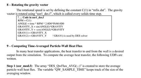 Vibration Udf For Tfm Model Mfix Netl Flow Science Software Support