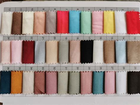 The Satin Fabric Color Swatch Vicedeal