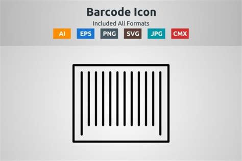Barcode Vector Outline Icon Graphic By Abidehtisham198 Creative Fabrica