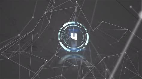 Premium Stock Video Animation Of Scope Scanning With Countdown And Network Of Connections