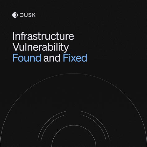 Infrastructure Vulnerability Found And Fixed • Dusk