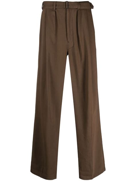 Lemaire High Waisted Wide Leg Trousers Farfetch