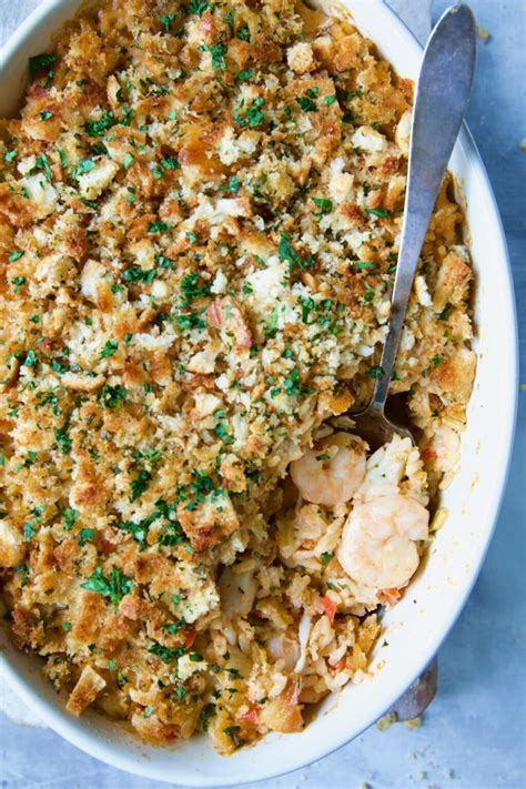 Shrimp And Crab Seafood Casserole Recipe From A Chefs Kitchen