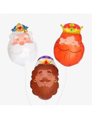 Pack 3 Reyes Magos Con Helio Disfraces El Toldo