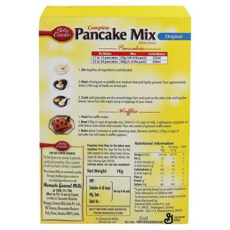 Betty Crocker Original Complete Pancake Mix Kg Jiomart