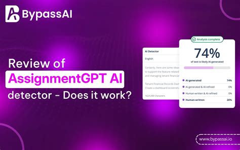 Review Of Assignmentgpt Ai Detector Does It Work