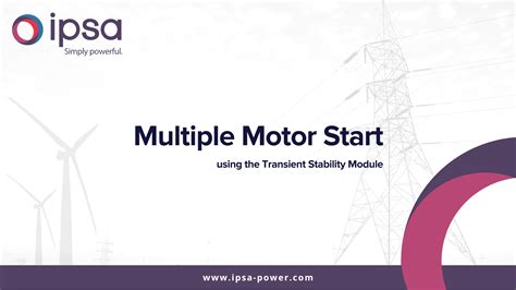 Multiple Motor Start Ipsa