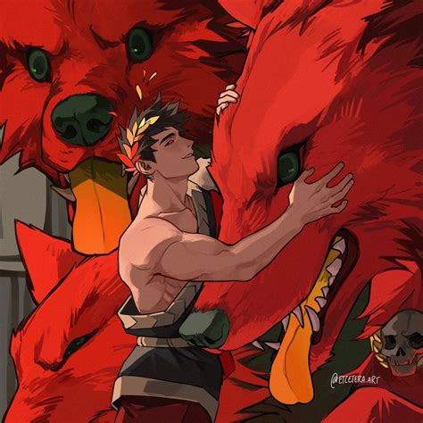 Zagreus And Cerberus Hades And 1 More Drawn By Etceteraart Danbooru