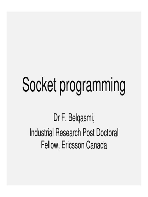 F09 Socket Download Free Pdf Port Computer Networking Network