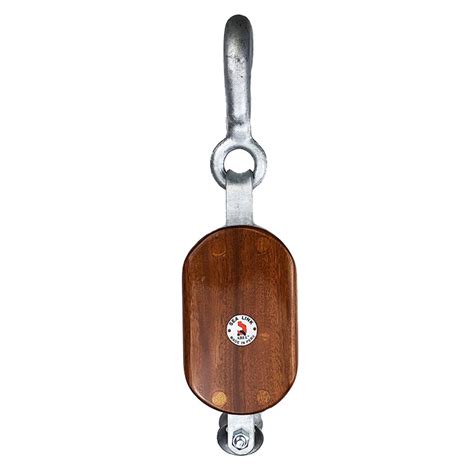 8 Inch Single Wood Shell Block With Hook Bluejay Industrial Inc