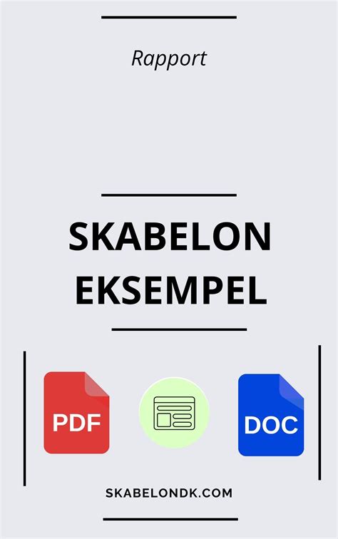 Rapport Skabelon Eksempel