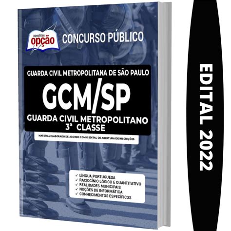 Apostila GCM SP Guarda Civil Metropolitano 3ª Classe Shopee Brasil