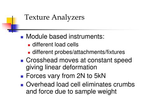 Ppt Texture Profile Analysis Powerpoint Presentation Free Download
