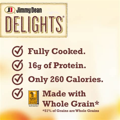 Jimmy Dean Delights Turkey Sausage Egg White And Cheese Ciabatta Sandwiches 4 Ct Kroger