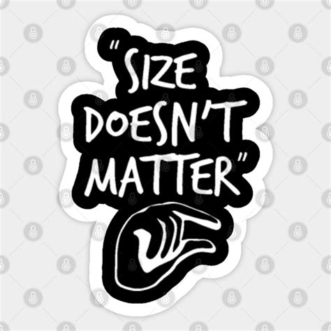 White Lie Party Size Doesnt Matter White Lie Party Sticker