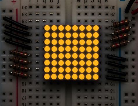 Adafruit Mini X Led Matrix W I C Backpack Yellow Flickr