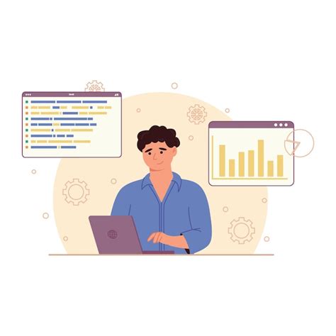 콘텐츠 관리 시스템 개념 설계 또는 Cms 개념 설계 소프트웨어 개발 프리미엄 벡터