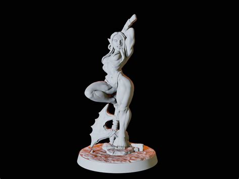 Sexy Pin Up Orc Female Warrior Miniature For Dandd Dungeons And Dragons