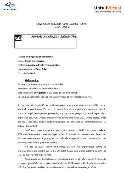 Ad Logística Internacional Ad Logística Internacional Docsity