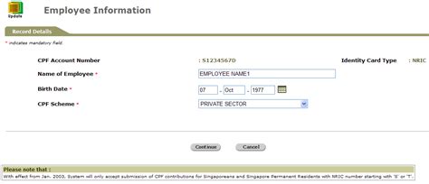 Updating Employee Information