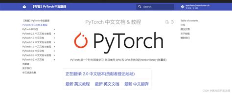 觉之瞳专题：pytorch社区探秘 Csdn博客