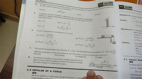 Two Particles Of Equal Masses Have Velocities V1 2i Ms The First Par