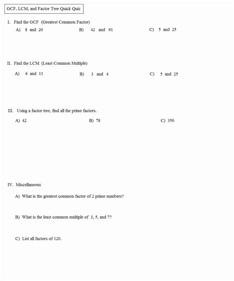 Greatest Common Factor Worksheet Awesome Gcf And Lcm Word Problems 6th Grade Worksheet