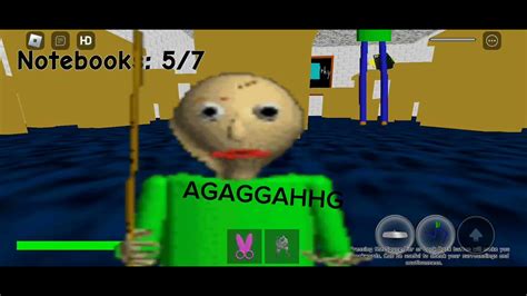 Playing Roblox Baldi Gameplay Youtube