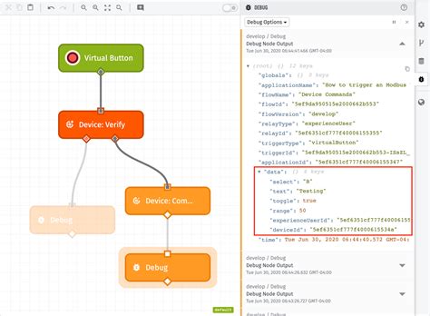 how to trigger a modbus write from an input control block losant